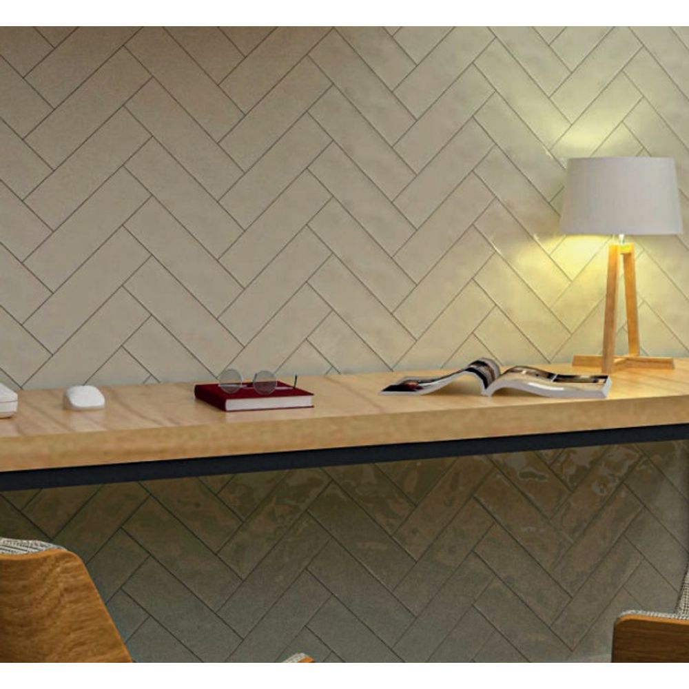 Azulejo Rafaella 8,2x26 Brooklyn Gray A Brilhante Bold - Bigolin Materiais