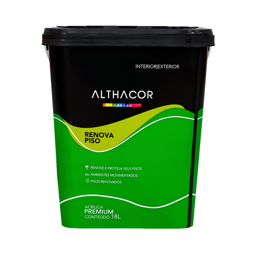 Tinta Althacor Piso Fosco 18L Chumbo - Bigolin Materiais